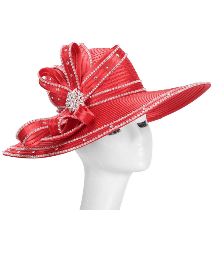 Giovanna Church Hat HR1072-Red