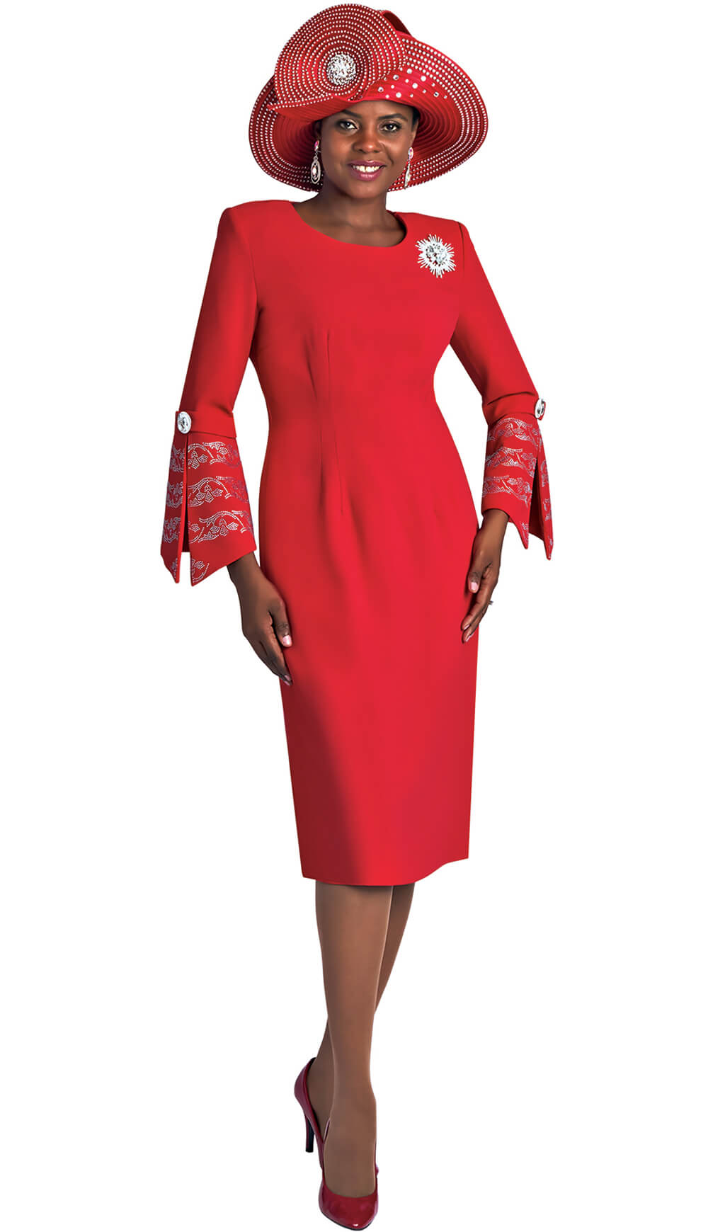 Lily And Taylor Dress 4625-Red